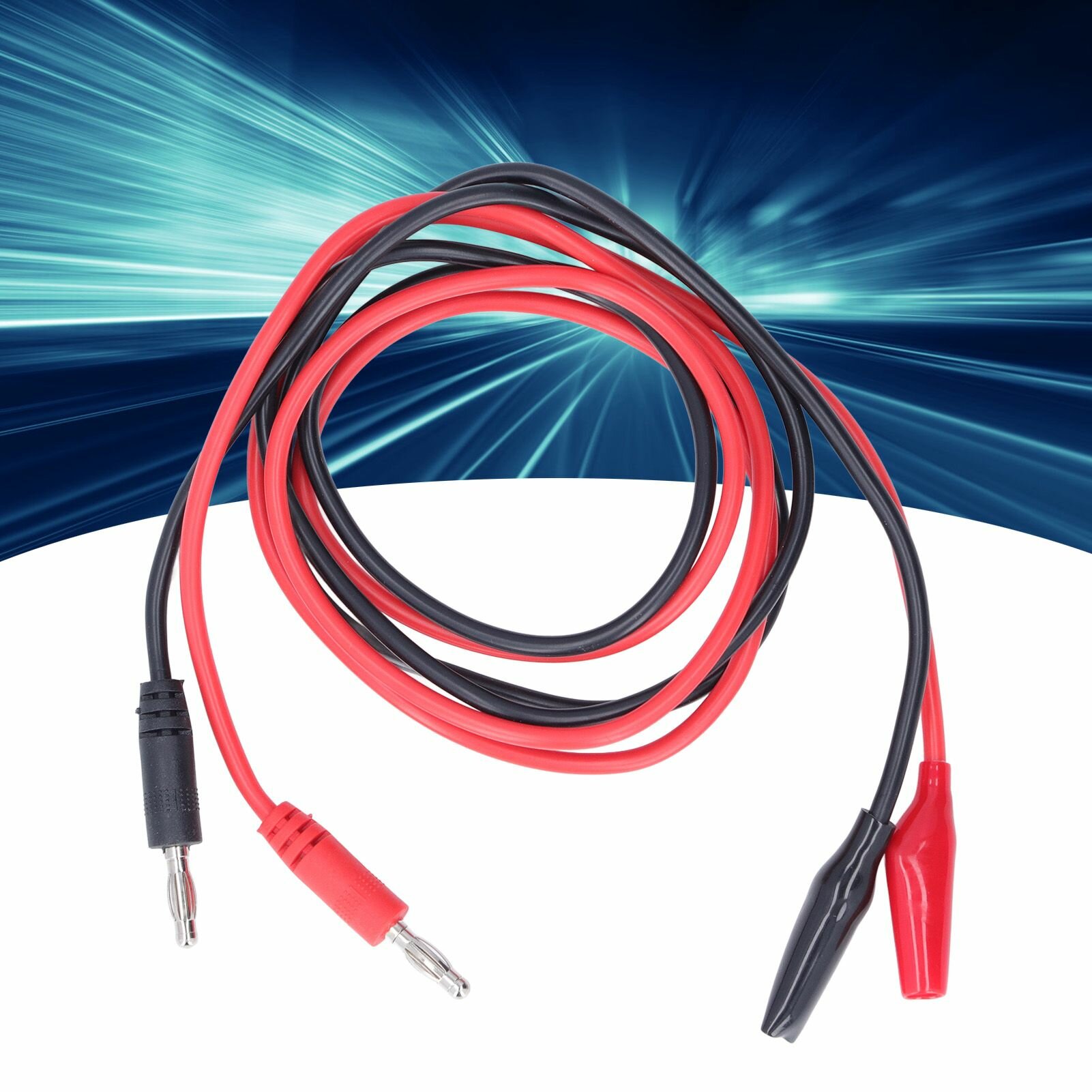 Тестовые провода с зажимом типа крокодил Мультиметр с вилкой типа банан Электронный тестер мощности 2000 В 20 А 41 дюйм 104 см