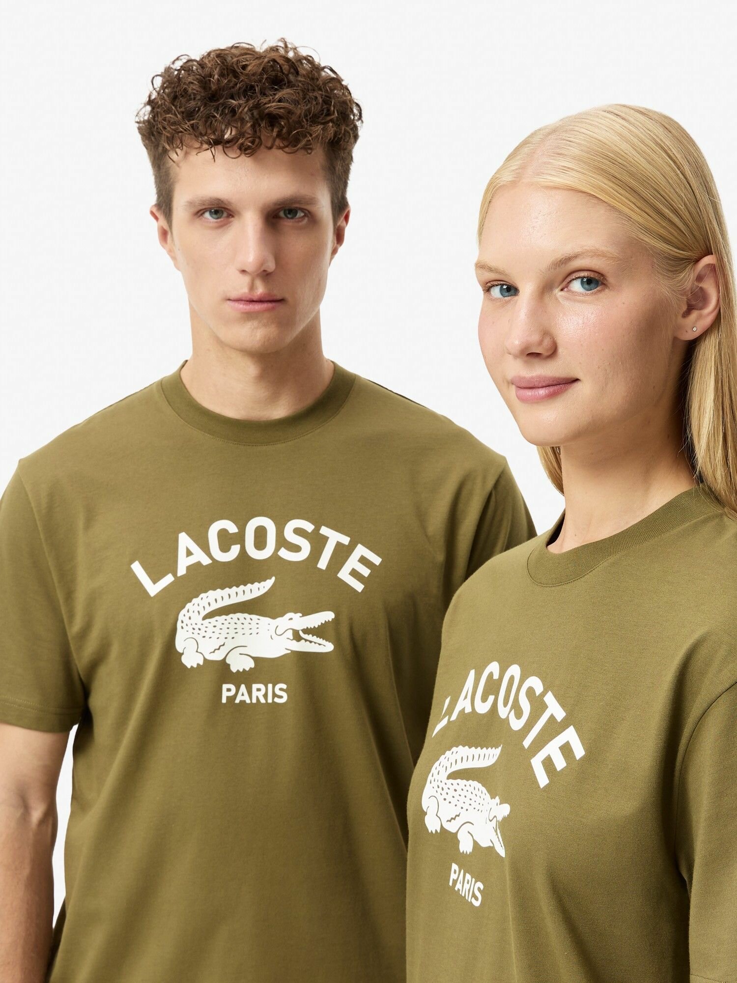 Футболка LACOSTE, размер L, хаки — фото 1