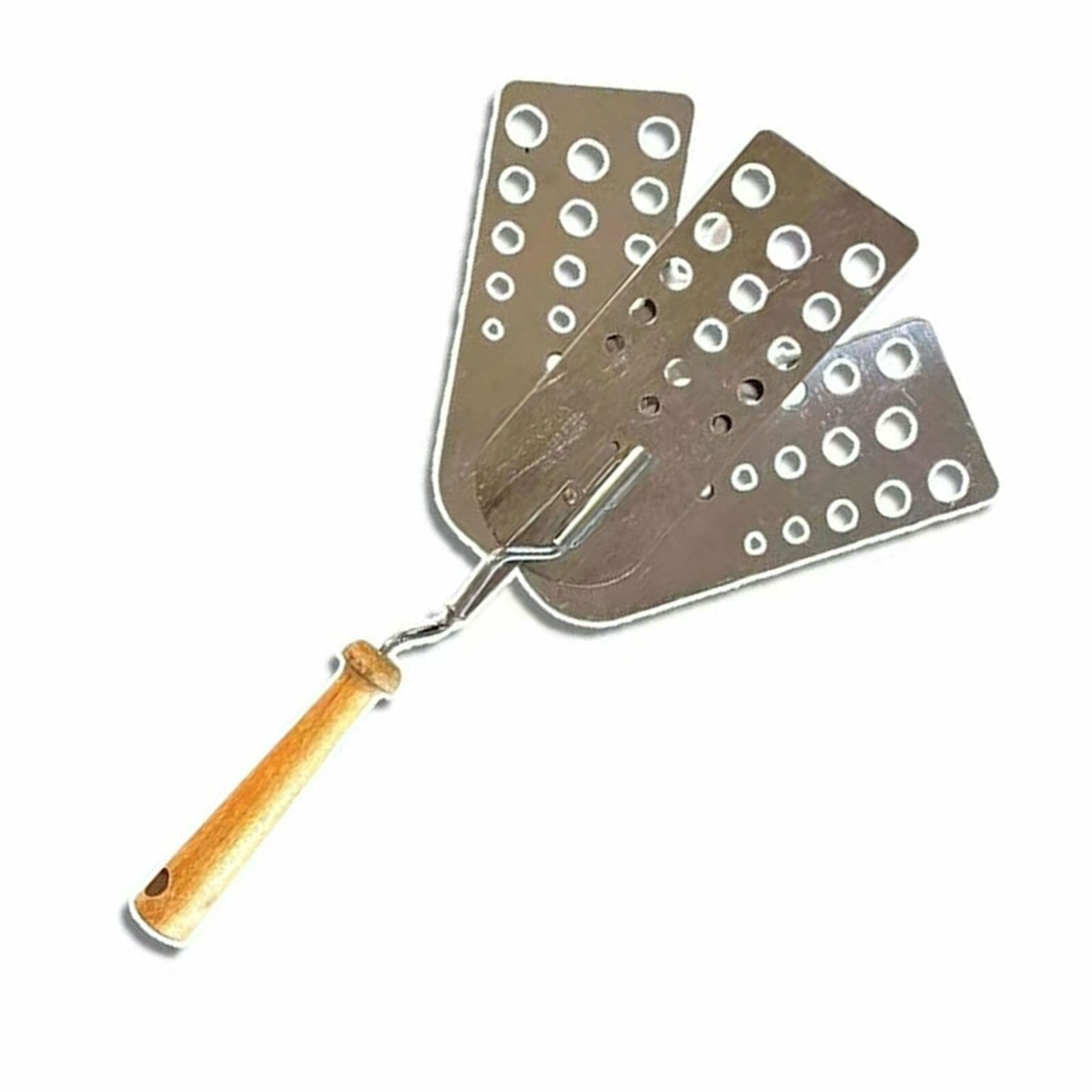 Универсальная Складная Лопатка Для Бургеров с 3 Лезвиями Приготовления Пищи На Плите И У Костра