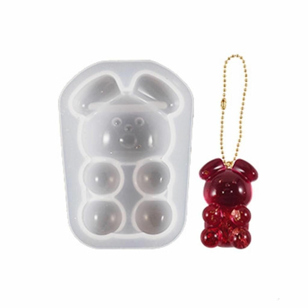 3D силиконовая форма животного для отливки медведя, - 2