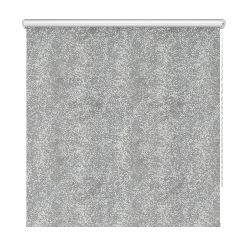 Рулонная штора блэкаут 100х160 см Decofest Марбл мини серая Decofest 152.233