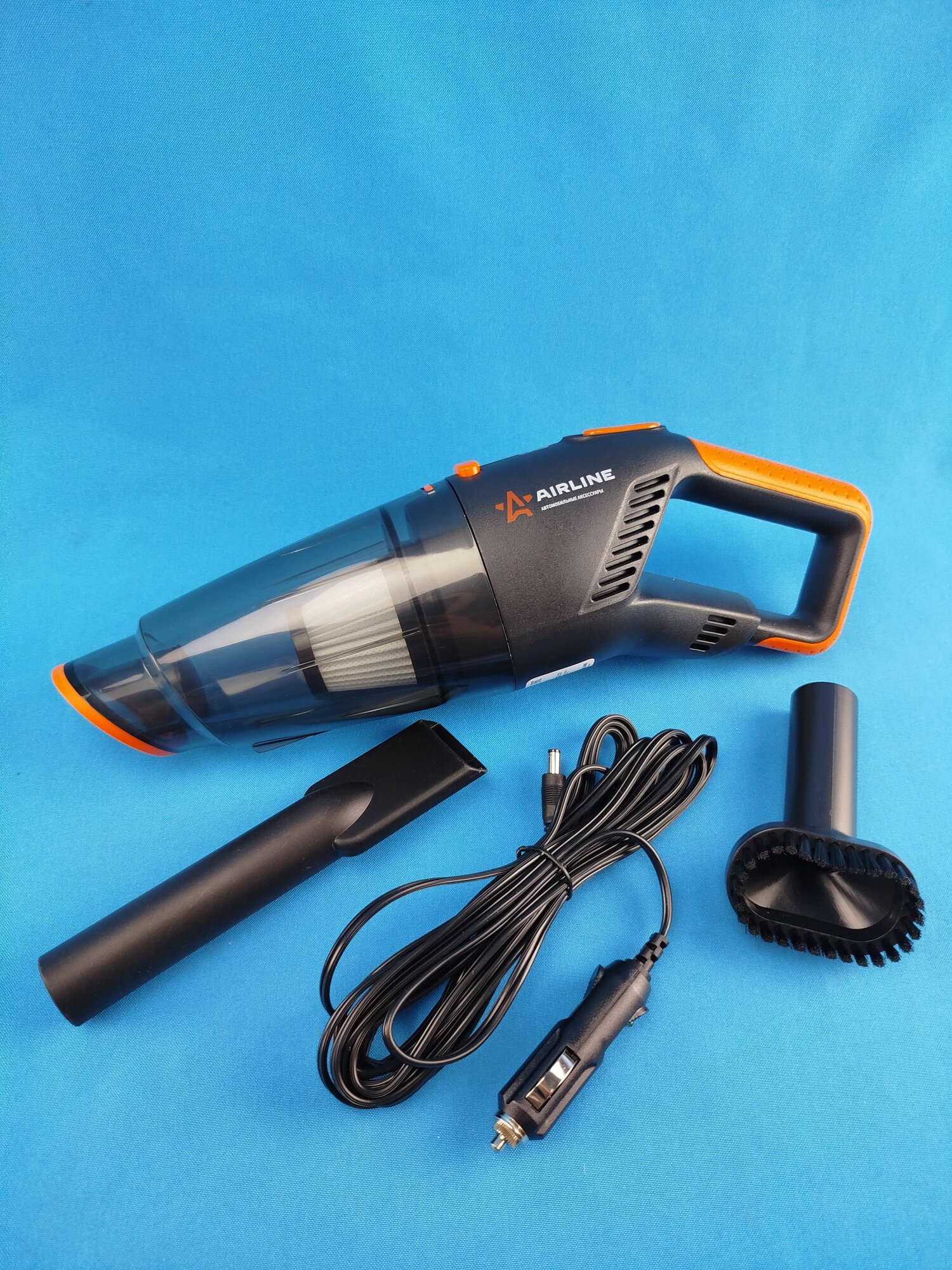 Пылесос автомобильный "AIRLINE" AIR (130Вт, 0,5л, 5,5кПа)