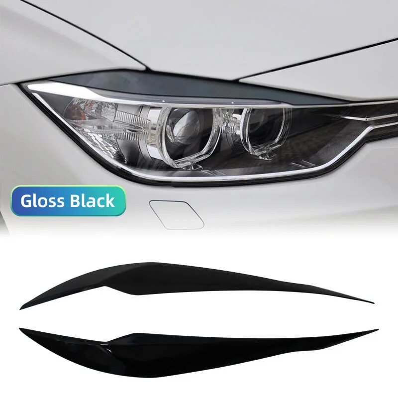Накладки на фары Piano Black для BMW 3 серии F30 F31 2012-2018