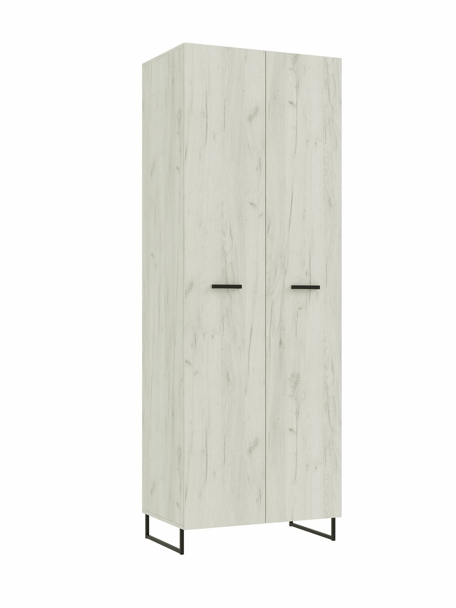 Шкаф Нэнси LOFT 2-ств. 800х2268х524 (Дуб Крафт Белый) МИФ