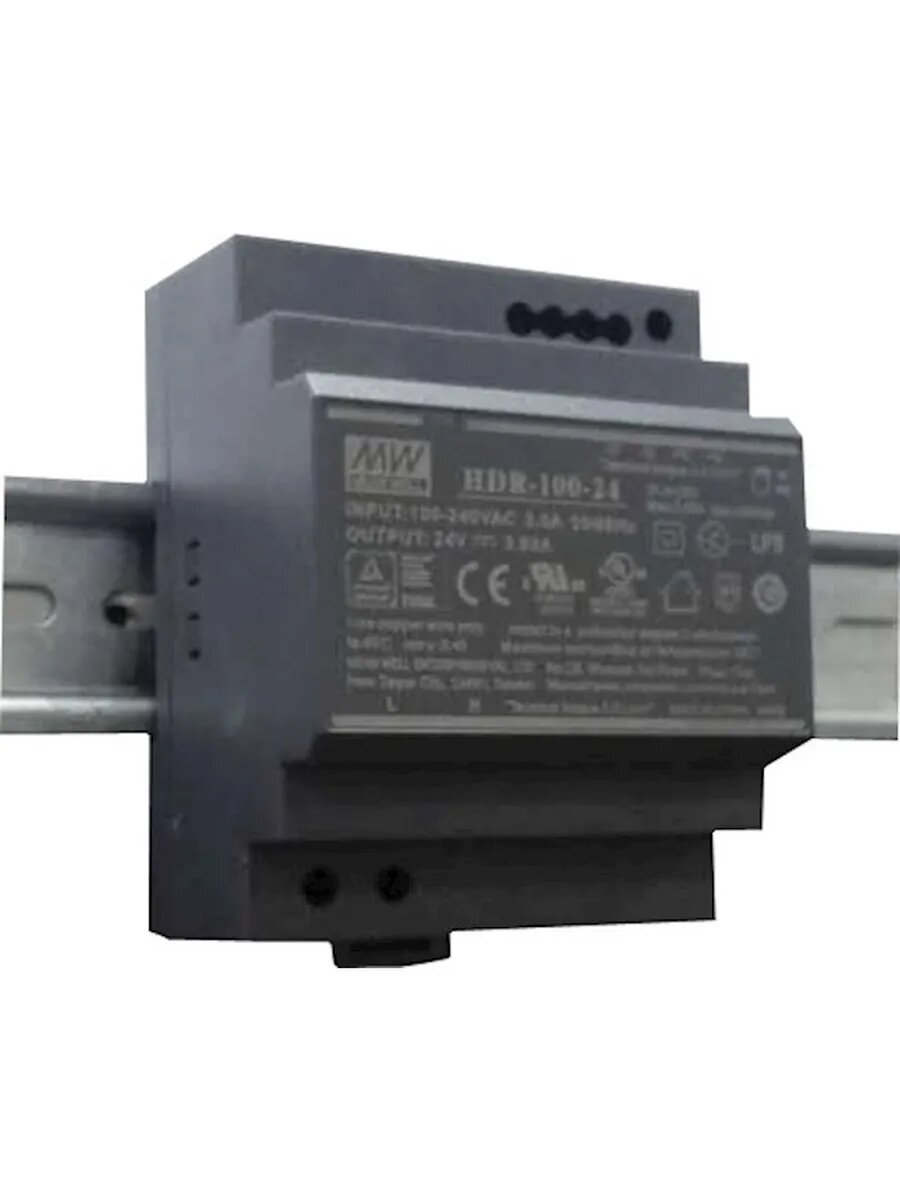 Источник питания на DIN-рейку 92 Вт (15В/6.13А) HDR-100-15