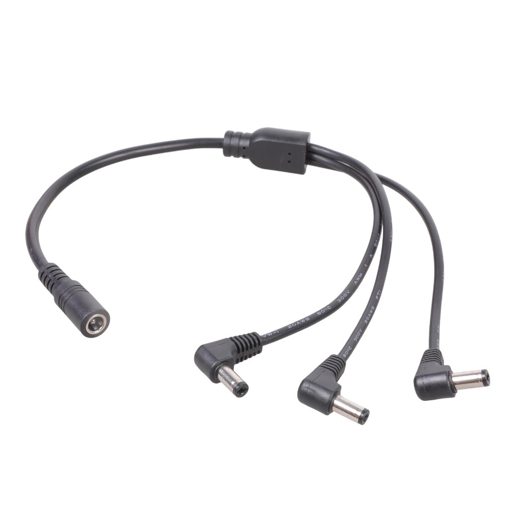 90-градусный удлинитель с наклоном 5,5x2,1 мм от женщины к мужчине-один на троих