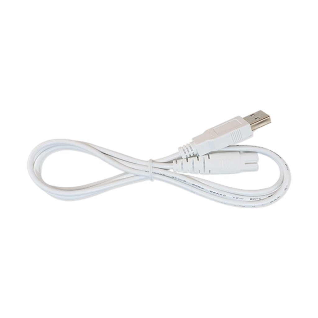Кабель для зарядки бритвы от USB-разъема к восьмизначному хвостовому кабелю для бритья-белый