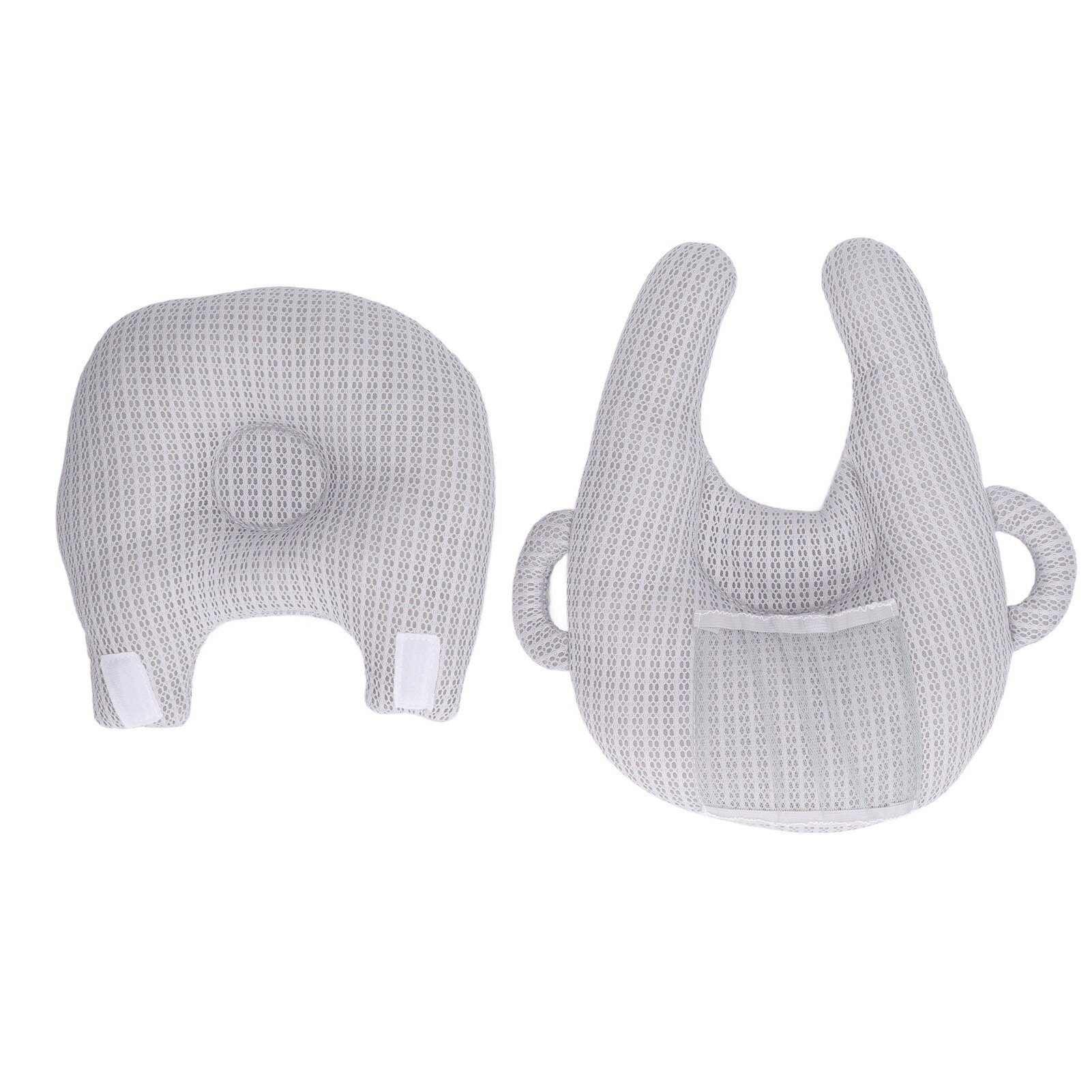 Подушка для кормления ребенка, многофункциональная, для поддержки грудного вскармливания, держатель для бутылочки для новорожденного, серая