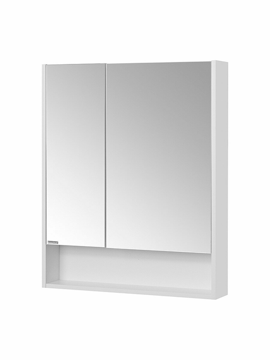 Зеркальный шкаф AQUATON Сканди 90 1A252302SD010 850x130x850 2 дверцы, цвет: белый глянец
