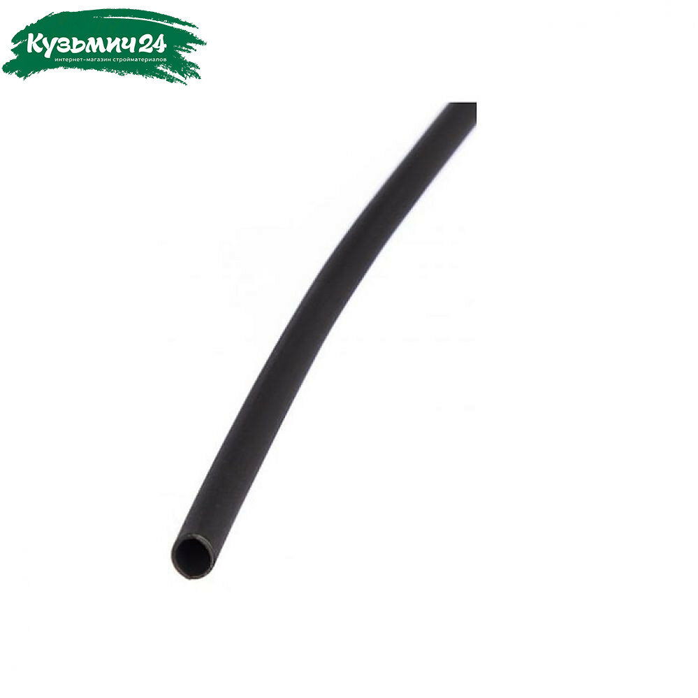 Трубка термоусадочная клеевая ТТК-(3:1)-4,8/1,6 черная 1м КВТ 59694