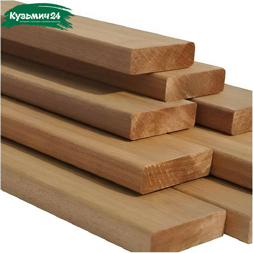 Полок для бани, сорт А, Липа, цельная термодревесина 25х90х2300 мм, 1 шт.