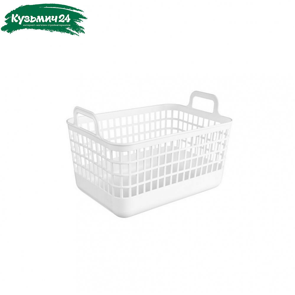 Корзина Econova Ково универсальная, 210х224х320 мм, 12 л, белый, 435296116