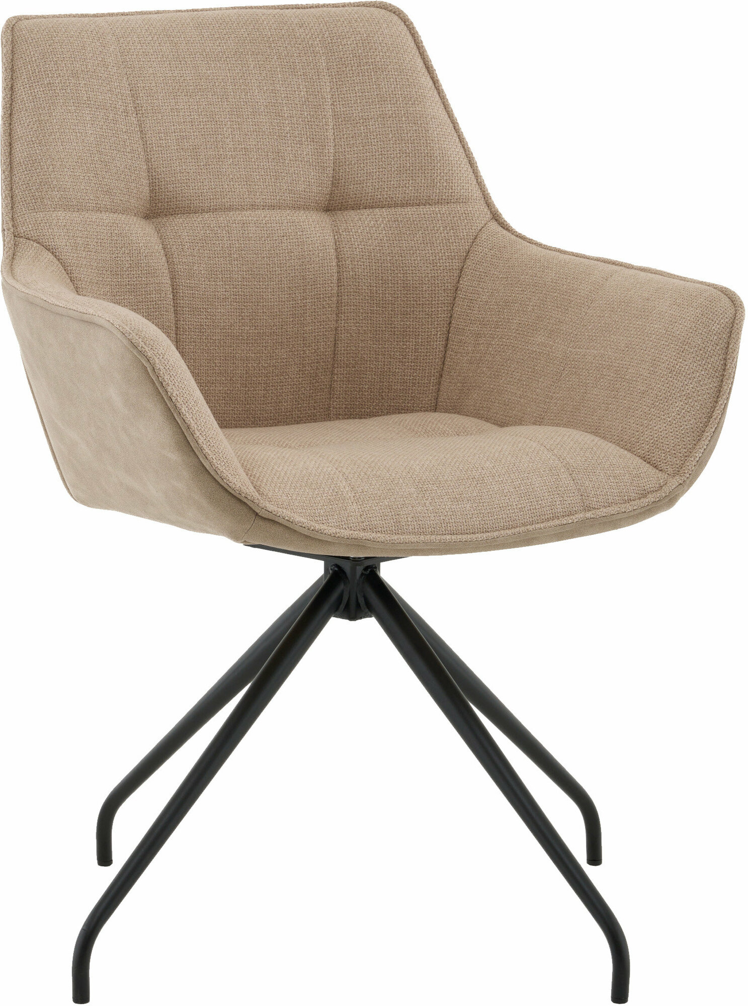 Кресло вращающееся STOOL GROUP Кимберли Бежевый Размеры: Высота 830мм Глубина 660мм Ширина 640мм