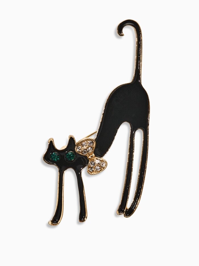 Брошь, стразы, эмаль