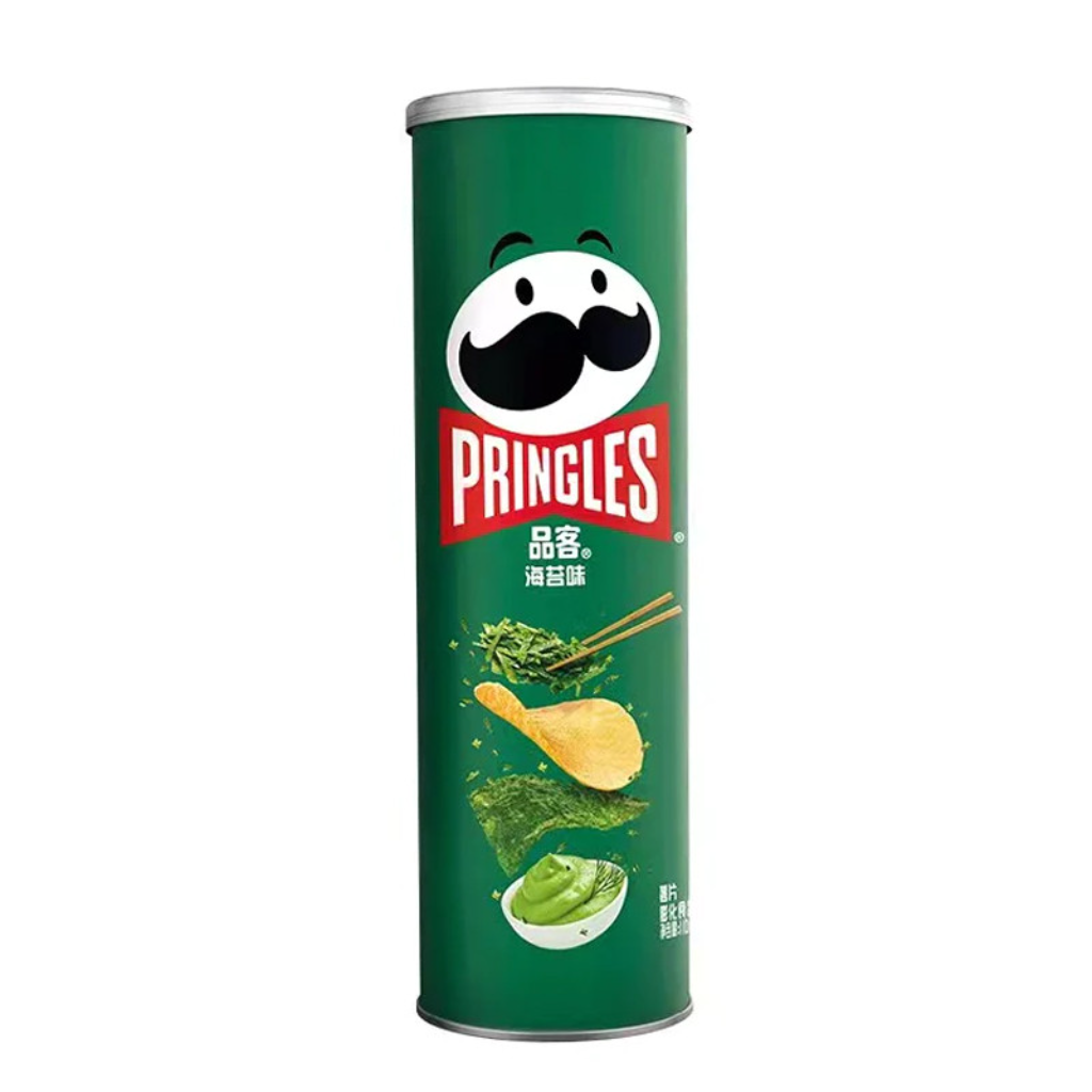 Чипсы картофельные Pringles со вкусом васаби и нори 110 г, Китай