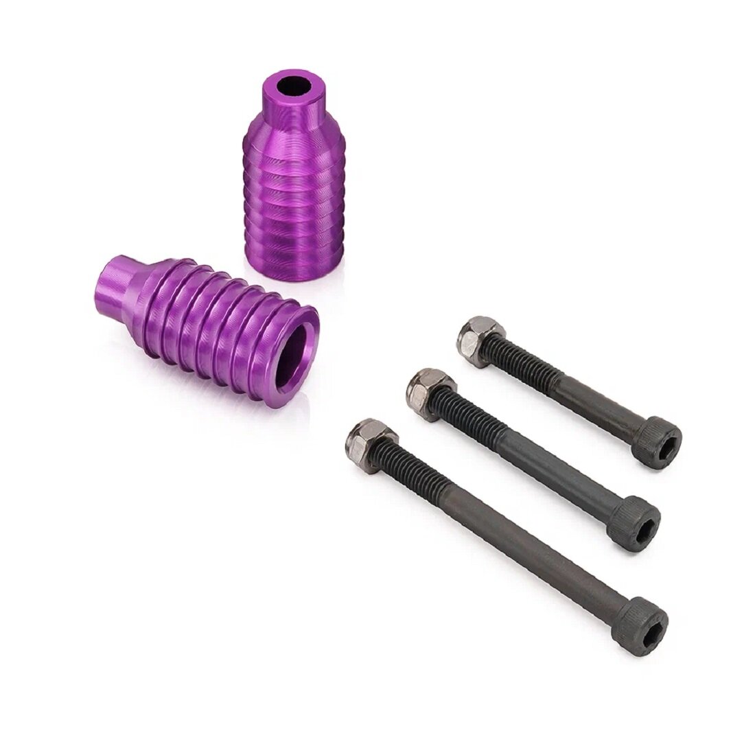 Пеги Hipe н01 Purple Matt Lilac, с крепежом, для трюкового самоката