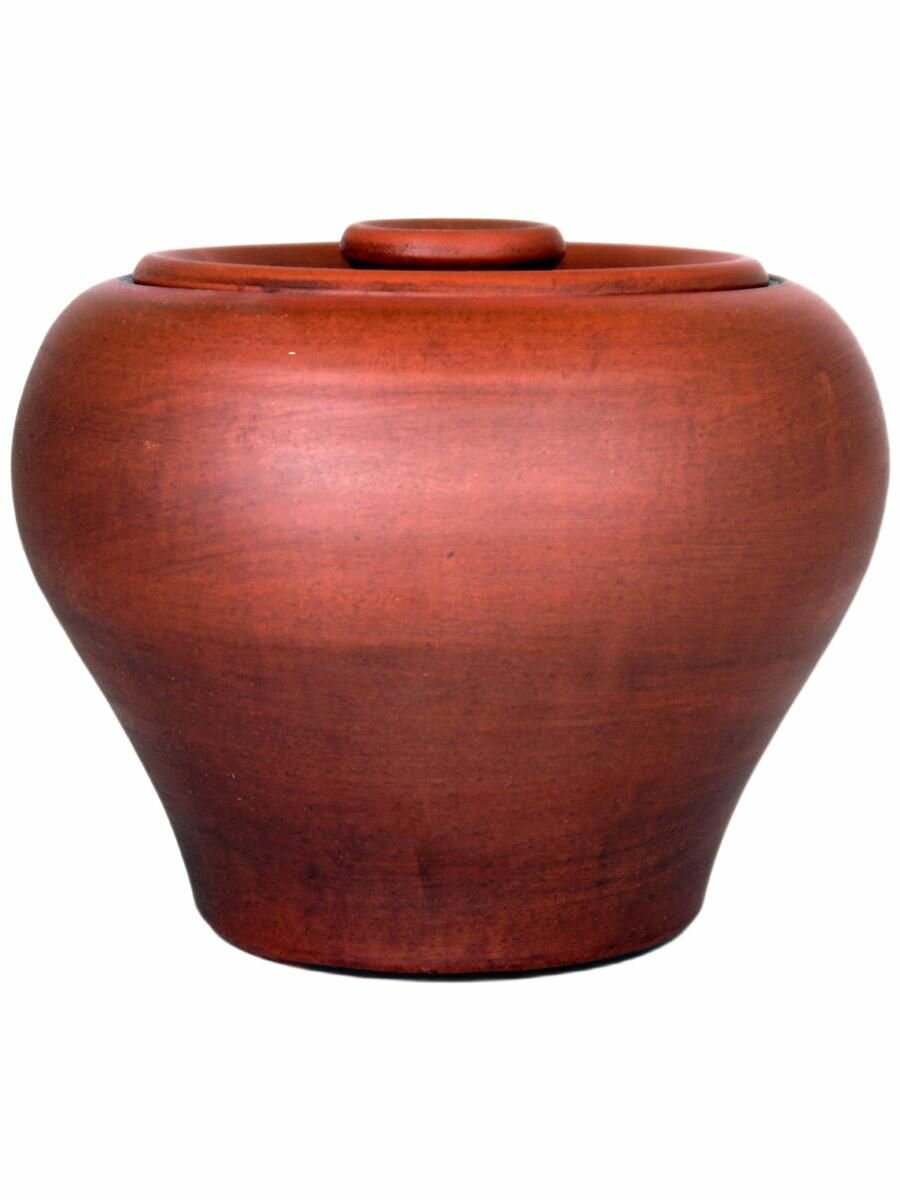 Горшочек для запекания, Чугунок 3 + глазурь, глина, керамика, ручная работа