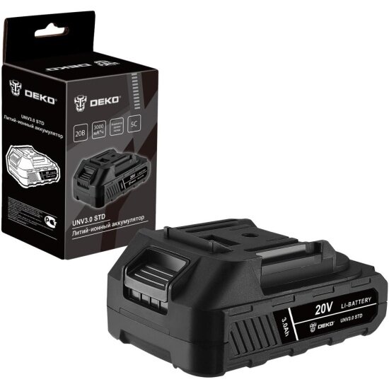 Аккумулятор Deko UNV3.0 STD, Li-ion, 20В, 3.0Ач (063-4493)