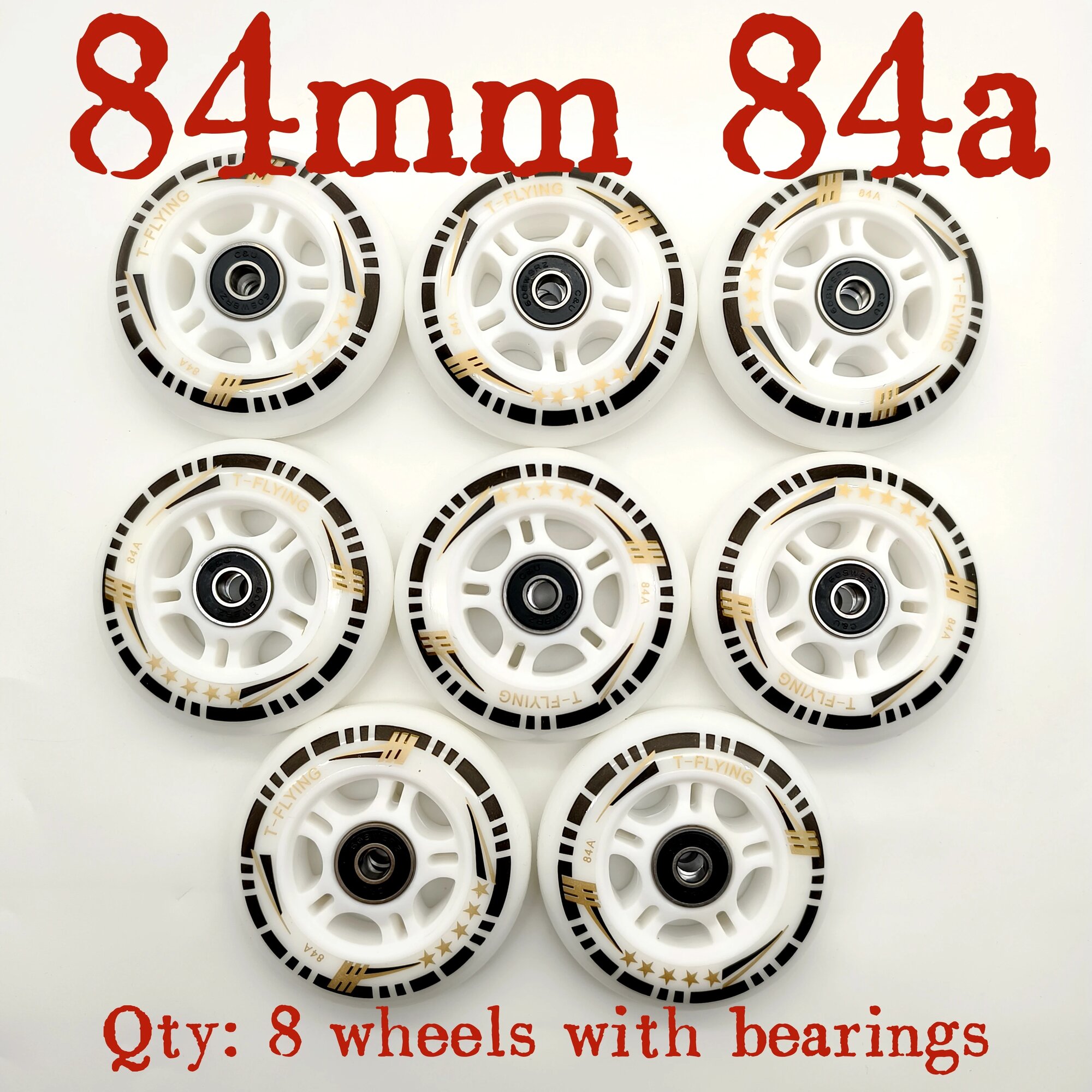 Колеса для роликовых коньков MCgala 84 мм 84mm 8wheels