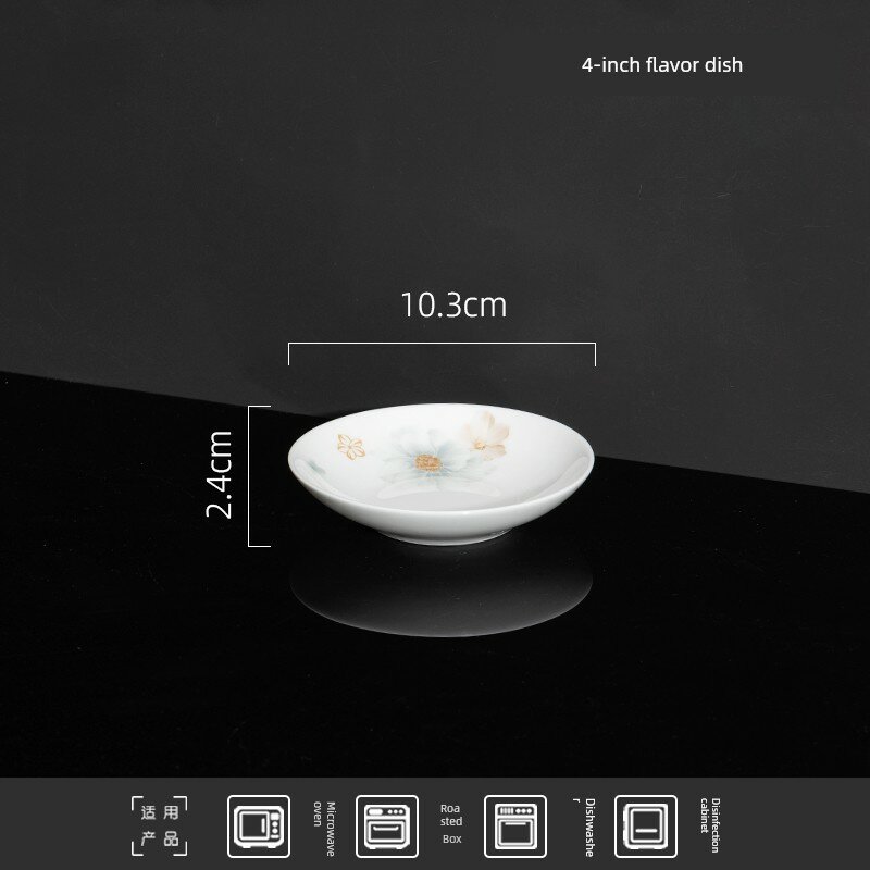 Набор посуды Shunxiang из костяного фарфора: тарелка и палочки для еды, для дома, на новоселье, для нового жилья,