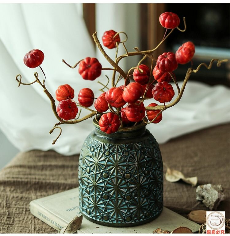 Ваза "Винтажная", стекло, бронза, настольная, бронзового цвета