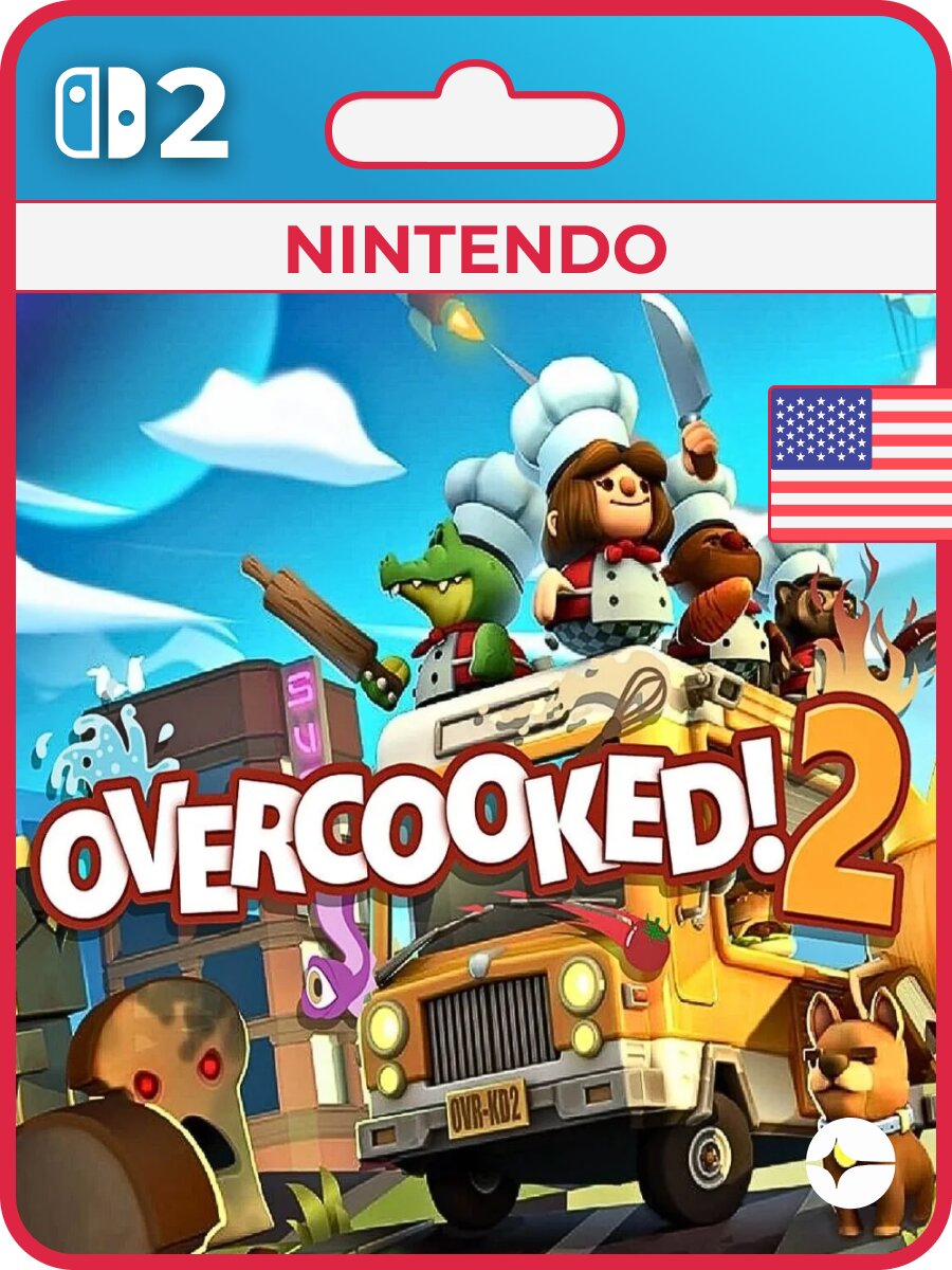 Overcooked! 2 для Nintendo Switch 2 [Цифровая версия, США]