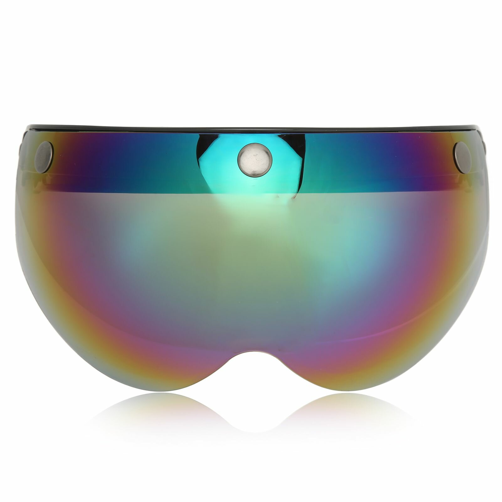 Козырек для шлема Ветрозащитный пескозащитный козырек для мотоциклетного шлема в стиле ретро с регулируемой пряжкой Красочный