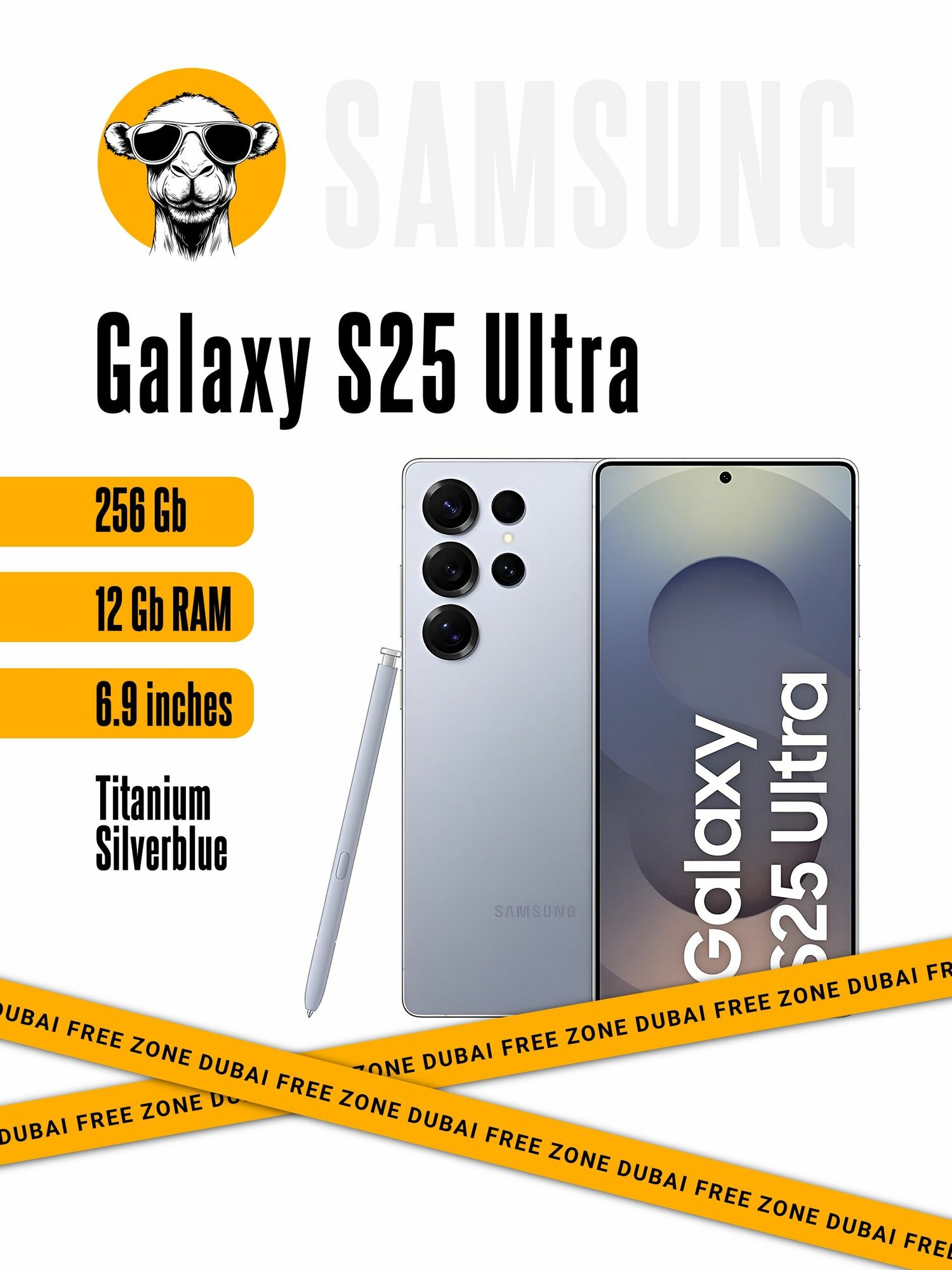 Смартфон Samsung Galaxy S25 Ultra 12/256Gb Titanium SilverBlue/Синий