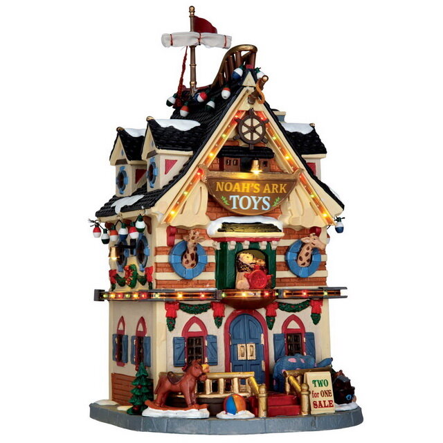 Домик Магазин игрушек Ноев Ковчег 29*17 см, подсветка, Lemax, 65130-lemax