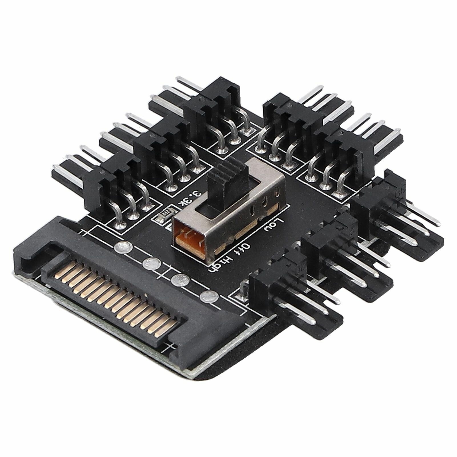 Разветвитель вентиляторов 8-портовый (3-pin, SATA)