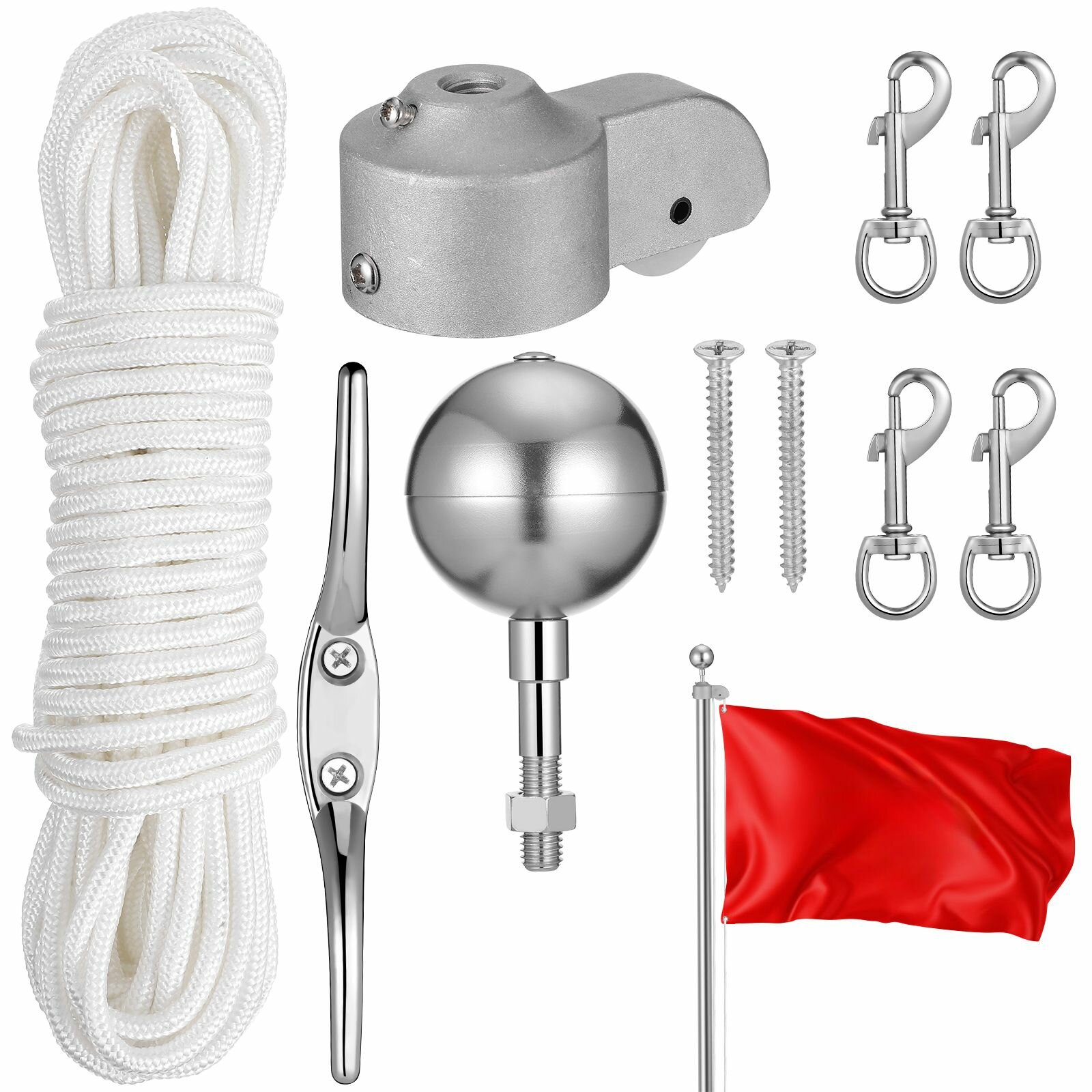Крепление Флага, Из Алюминиевого Сплава, Для Ремонта Флагштока, 1 Набор