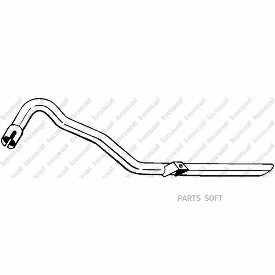 Труба выхлопного газа (NISS TERRANO 99-00 ) от официального дистрибьютора, BOSAL, артикул 851015