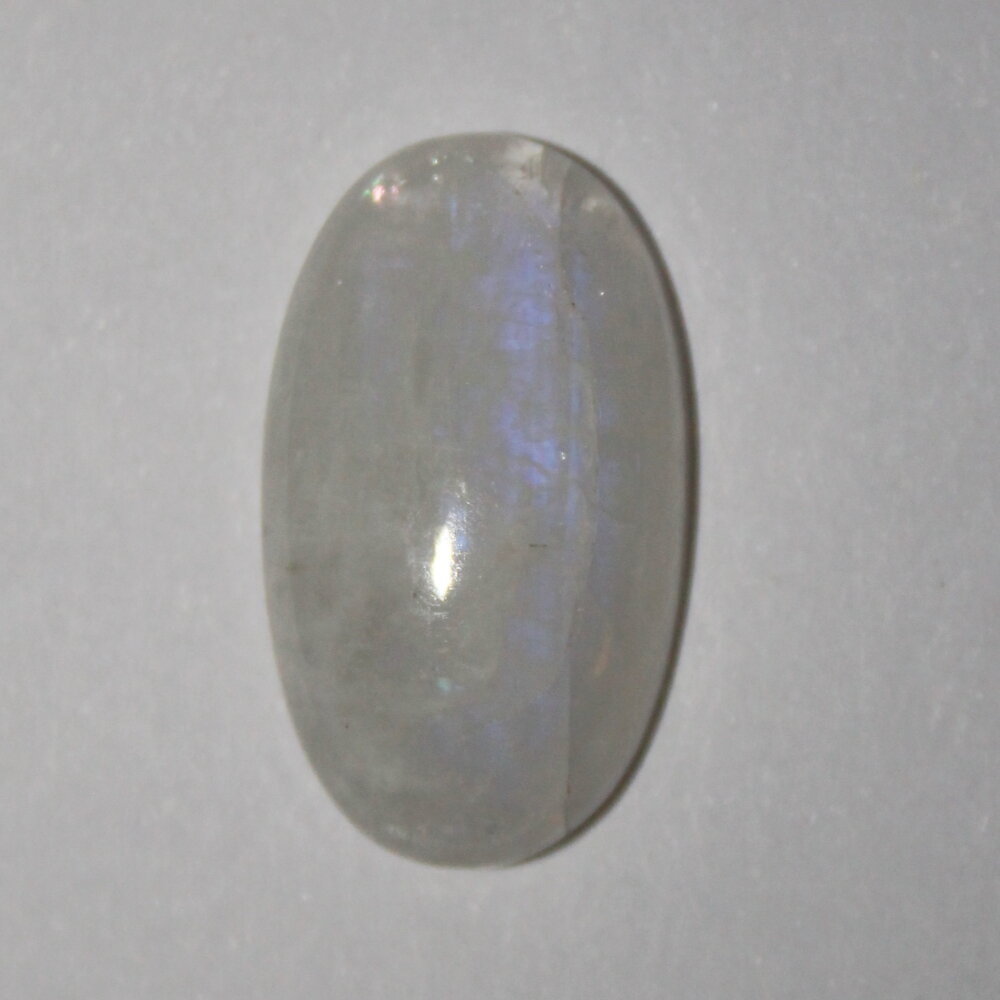 Коллекционный кабошон лунный камень, 24х14х5 мм, Шри-Ланка, «True Stones»