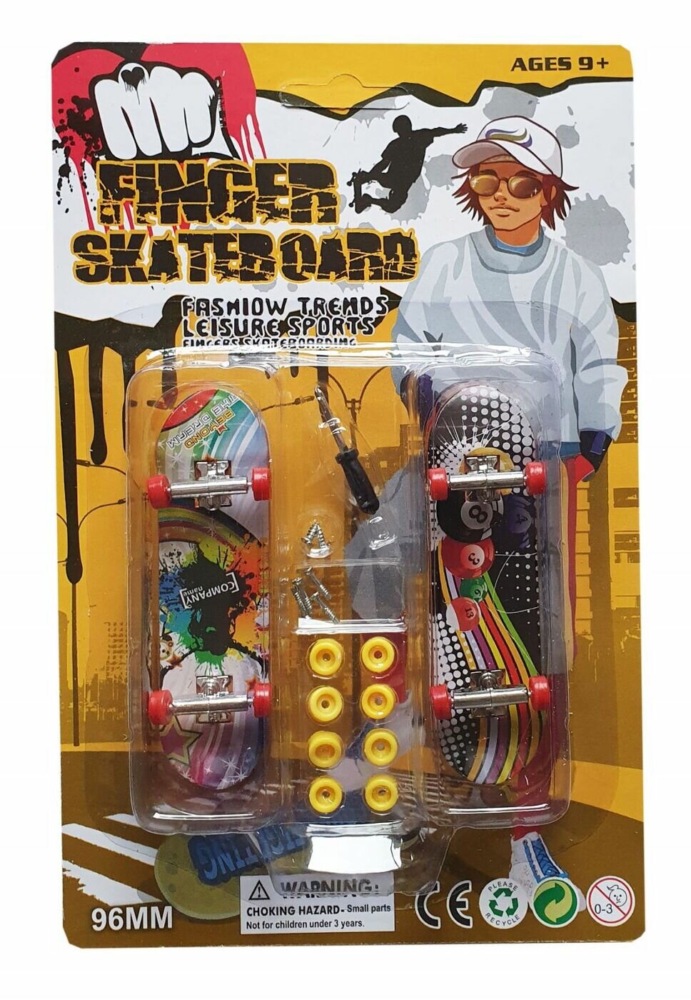 Фингерборд c запчастями 2 шт с ремкомплектом/ Пальчиковый скейтборд / Фингерскейт 2 шт с запчастями