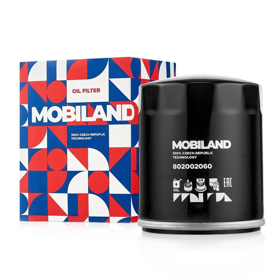 MOBILAND 802002060 Фильтр масляный FOCUS II (DB_, FCH, DH), FOCUS III, FORD FOCUS I (DFW), FIESTA, MONDEO IV (BA7), KUG