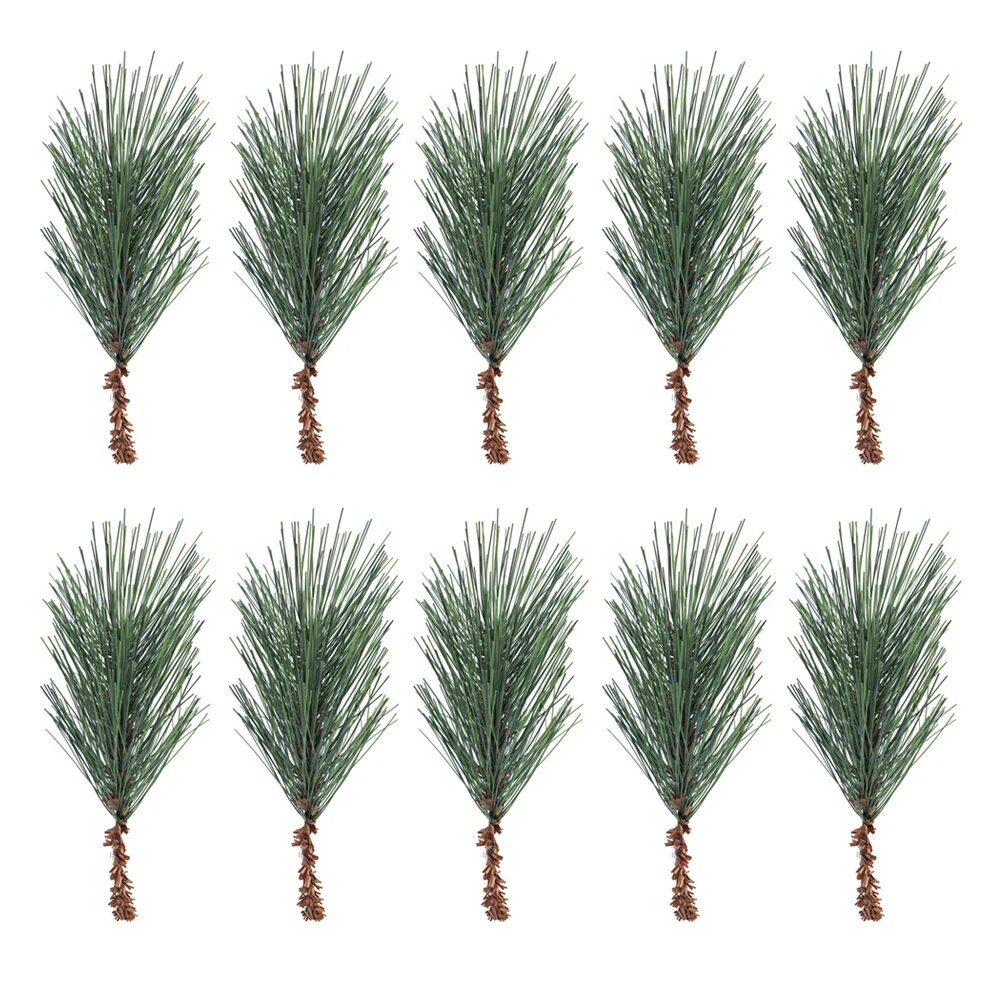 Искусственные сосновые ветки ПВХ 10/50 шт. 50PCS, 15cm