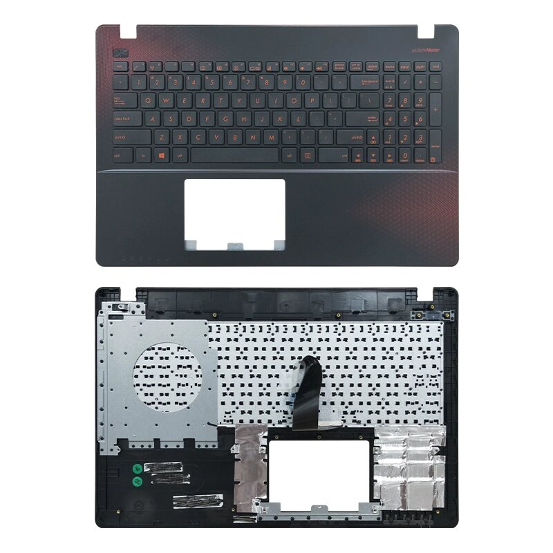 Подходит для клавиатуры ASUS w508 X552W W50J W518L X550LD R513C Y582L FX50j v С оболочкой C (черные полосы) оранжевого