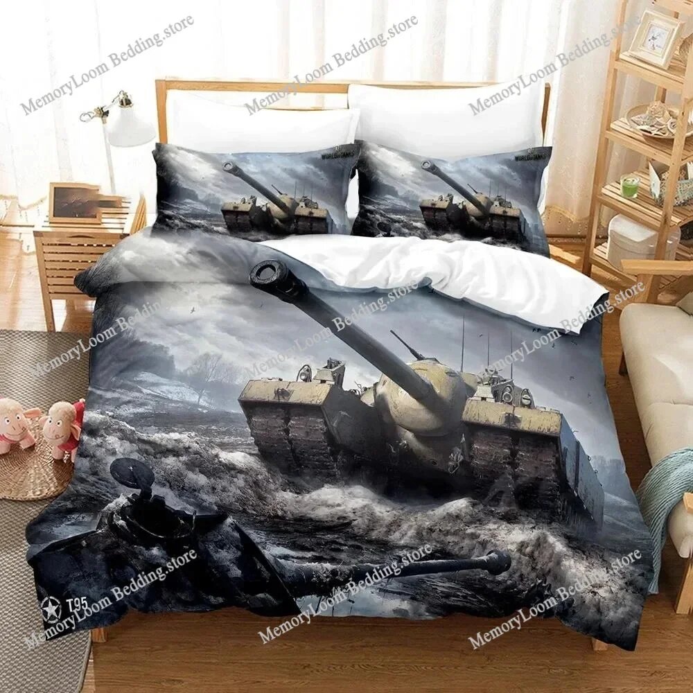 Комплект постельного белья World of Tanks, US Twin 173x218cm, цвет 9