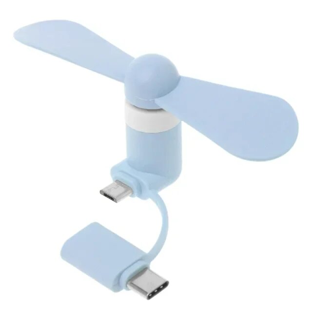 Мини USB-вентилятор, кулер для телефона, Color: ios Android