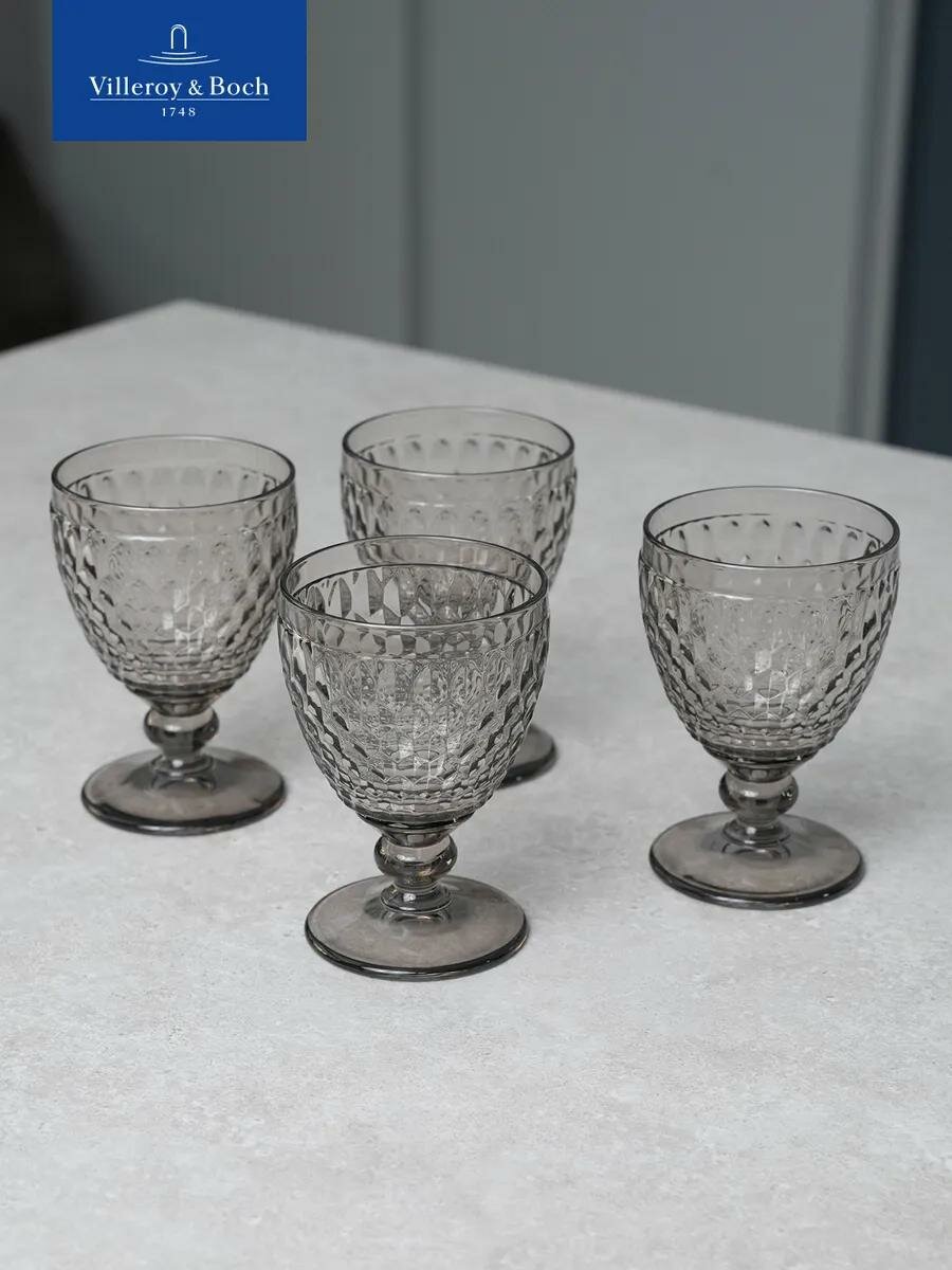 Набор бокалов для красного вина 300 мл, 4 шт, Boston Coloured smoke, Villeroy & Boch, Хрустальное стекло