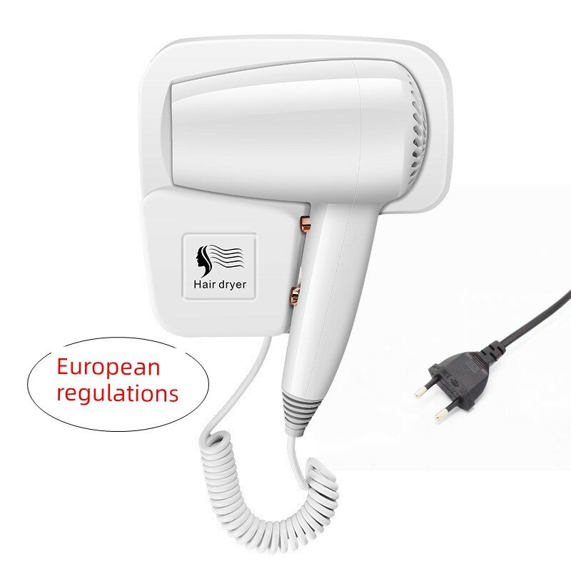 Фен для гостиниц, настенный фен Atour с высокой мощностью, 110 В, без сверления 8810c Европейские правила[220v]Не