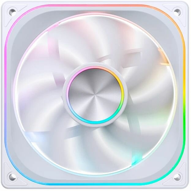 Корпусный вентилятор Jonsbo Кулер для корпуса/ Case Cooler ZA-120WR Reverse (120x120x28mm, 4-pin PWM, ARGB, 62.4CFM, 37.3dBA, 2400RPM, White)