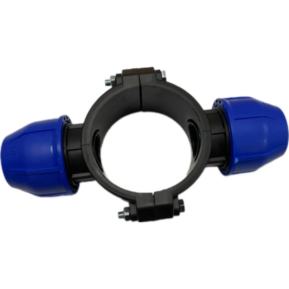 Седелка двойная (двухсторонняя) ПК АкваЭлемент 110x50 EL-S-, ПНД труб, основной трубой