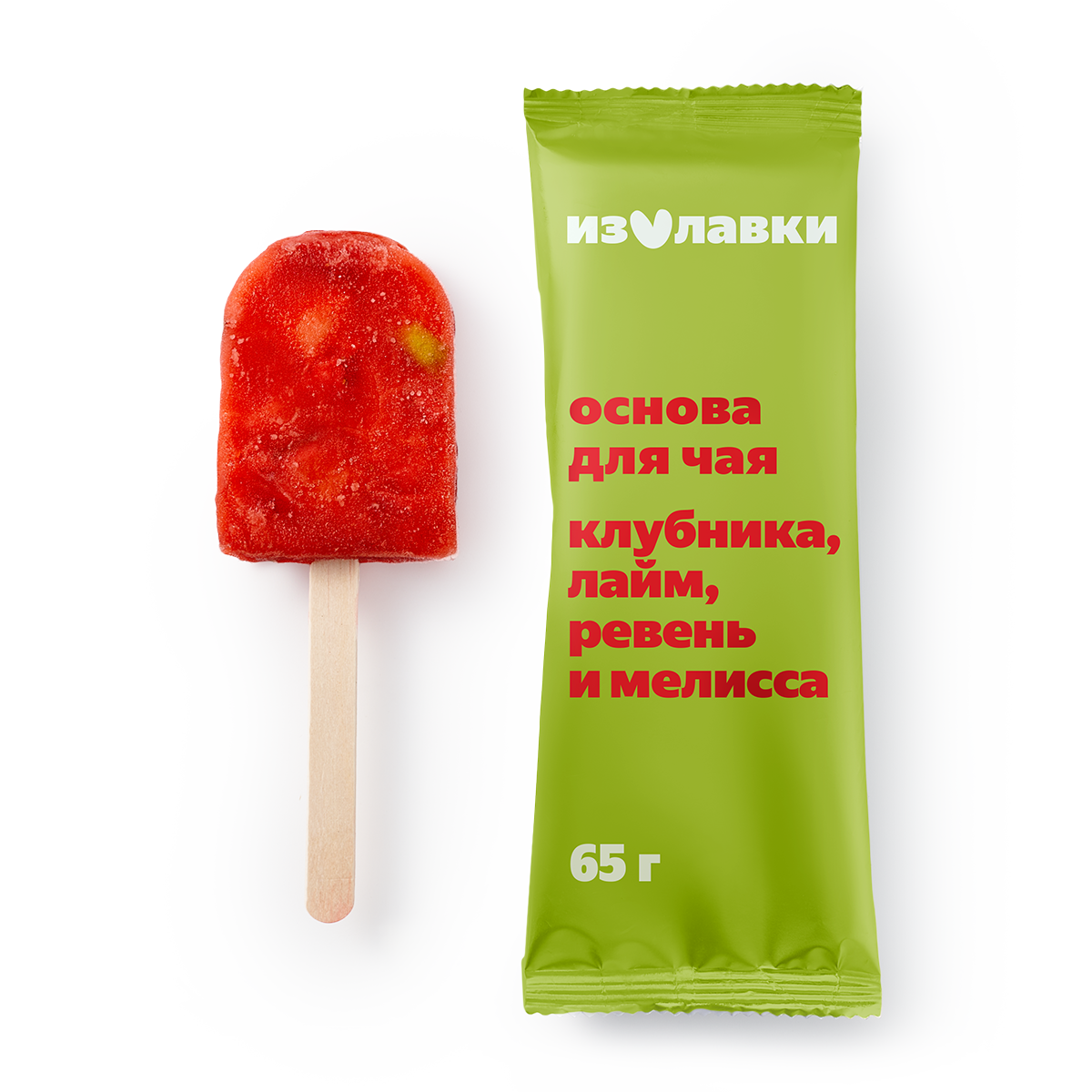 Чайный напиток «Из Лавки» с клубникой, лаймом, ревнем и мелисcой