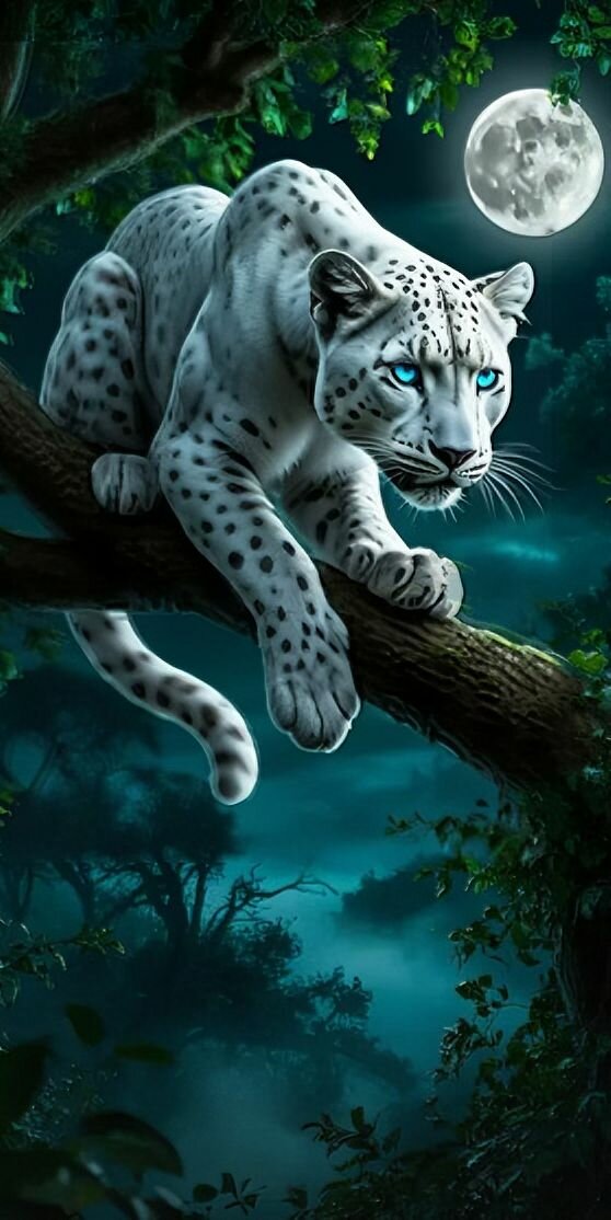 Алмазная мозаика 50х100 "леопард" / картина алмазная стразами