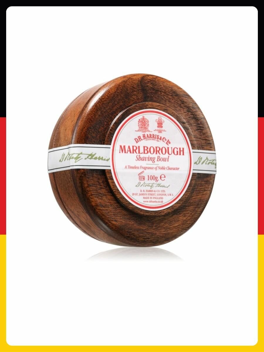 Средство для бритья D.R. Harris Shawing Bowl Mahogany wood shaving soap Marlborough, 100 г