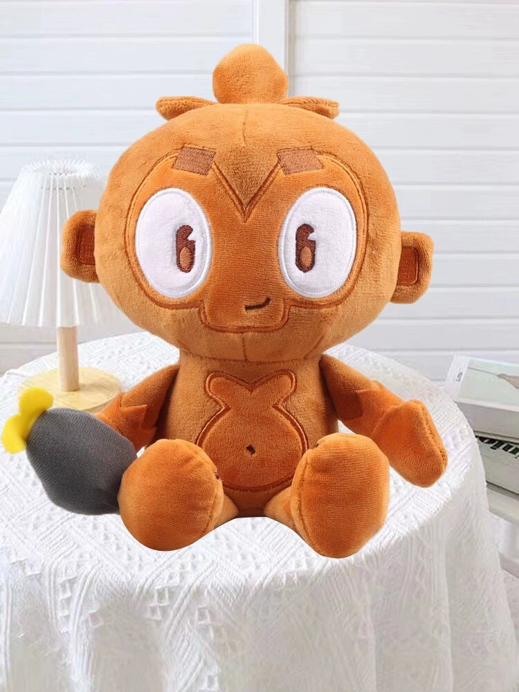 В наличии: трансграничные товары по игре Bloons TD 6 — плюшевые игрушки, фигурки обезьянок Дарт, Гвен, Дорин, Аубин.