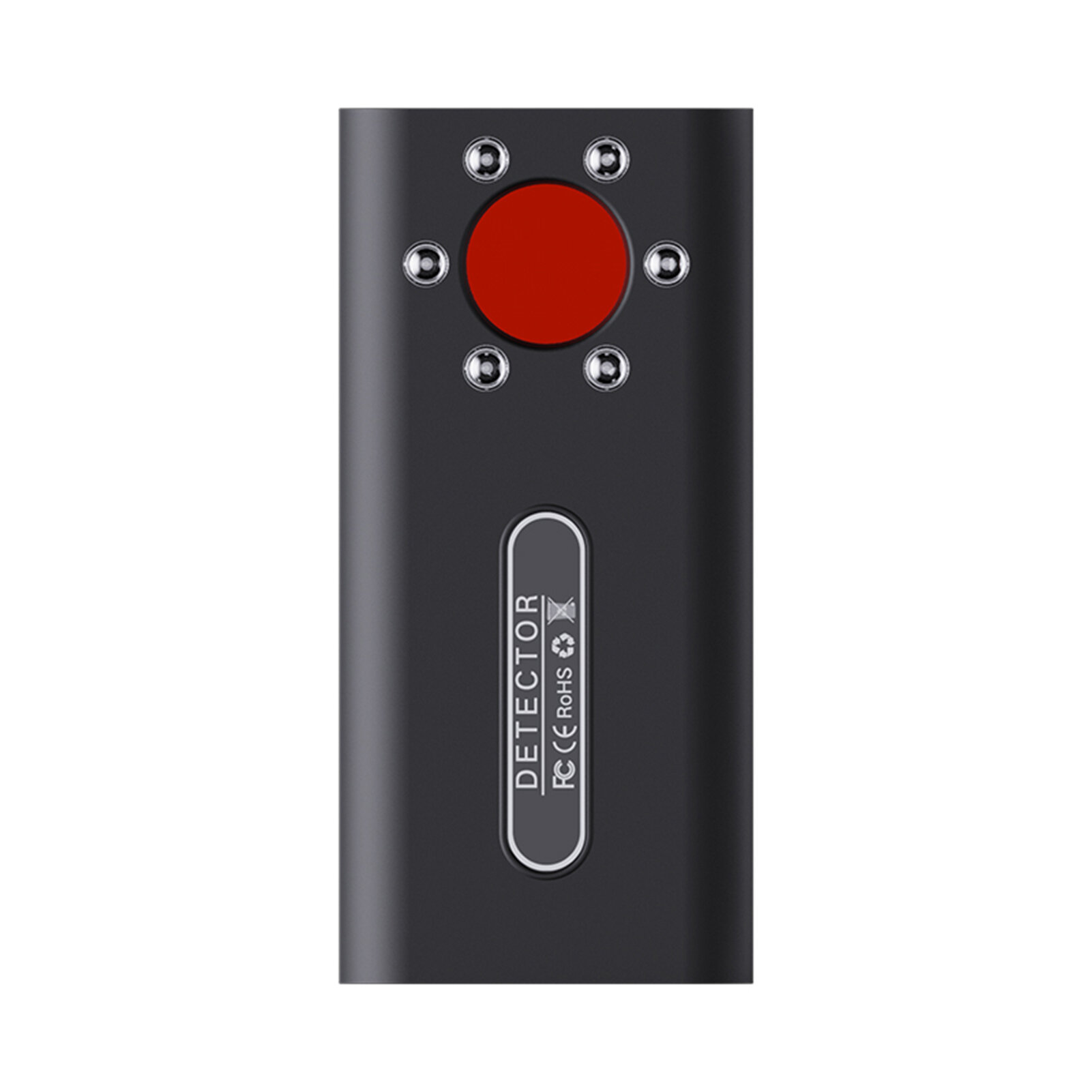 Детектор камер Anti-Spy Detector Finder Counter Surveillance, Spy Finder GPS Tracker Bug Detector для офисов, отелей, деловых встреч, домов, автомобилей, черный цвет, материал PC, разъем Micro USB, время работы 25 часов подряд, напряжение DC 5V, батарея