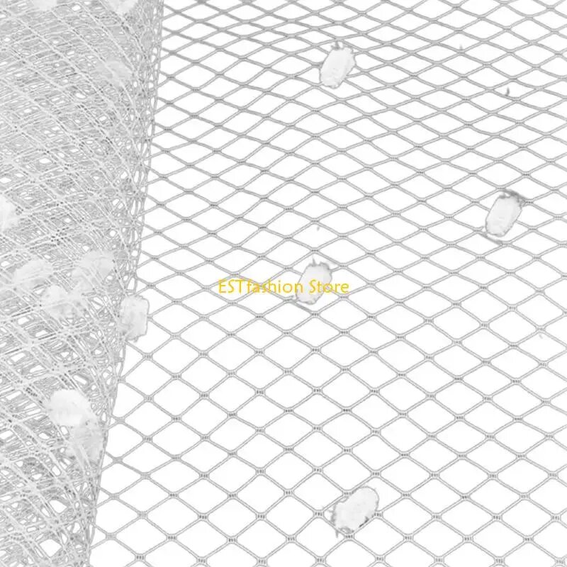 Сетчатая ткань для шляп Sinamay 100см White