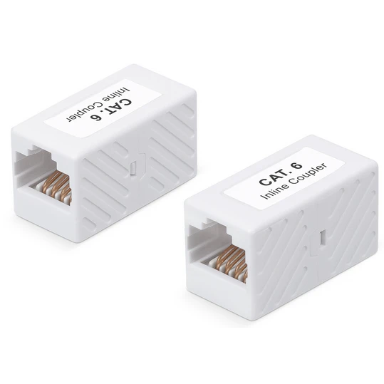 CA-8p8c-C6 Адаптер проходной Cabeus RJ45-RJ45/8p8c, кат 6, неэкранированный